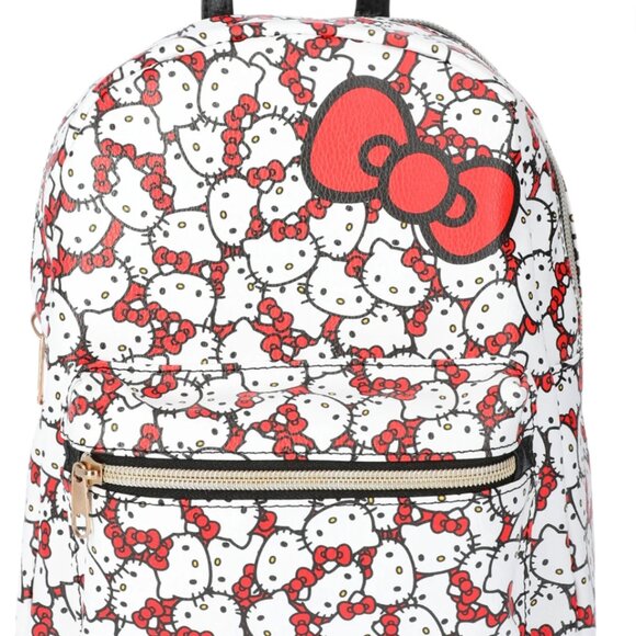 Hello Kitty | Bags | Hello Kitty White And Red Small Backpack | Poshmark